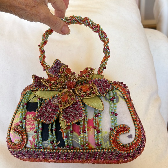 Mary Frances | Bags | Mary Frances Floral Motif Beaded Bag | Poshmark